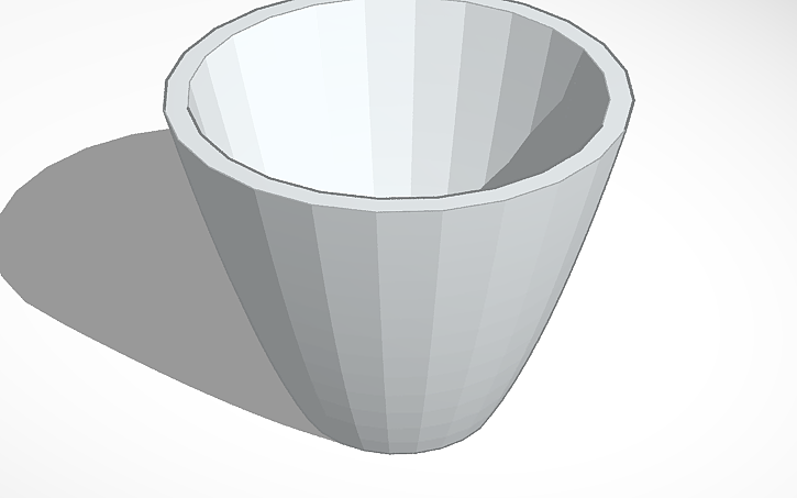 3D design trash can - Tinkercad