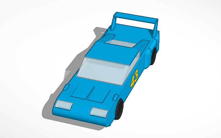 3D design number 43 car dinoco | Tinkercad
