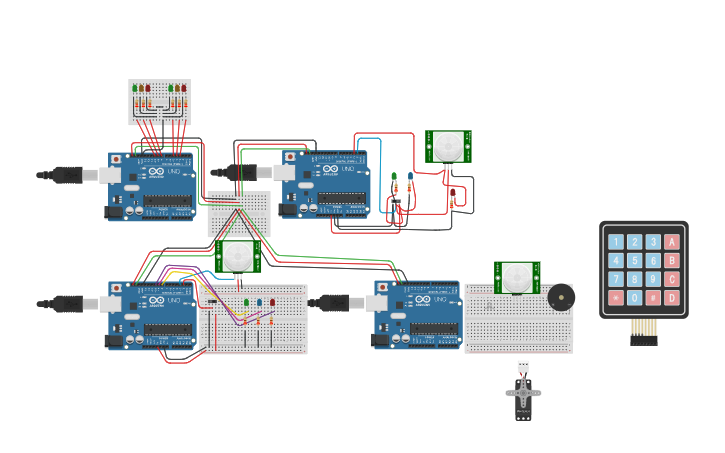 Circuit design Tormod master slave I2c | Tinkercad
