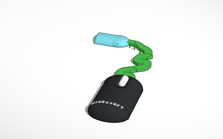 3D design computer mouse - Tinkercad
