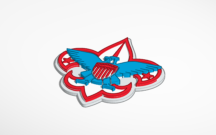 3D design Scout of America Logo - Tinkercad
