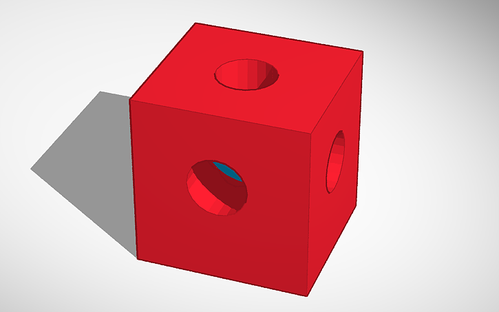 3D design ball inside cube - Tinkercad