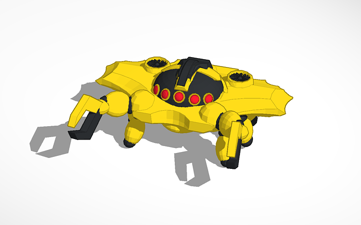 3D design Golden Mecha Crab | Tinkercad