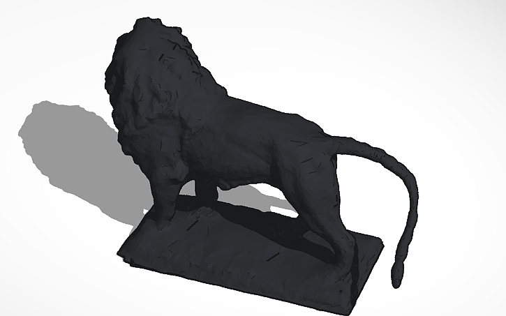 3D design lion - Tinkercad