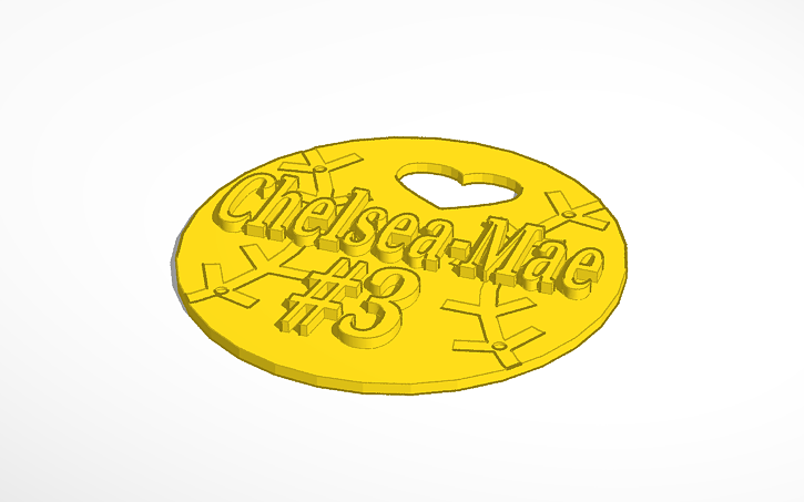 3D design Copy of Madisons softball keychain - Tinkercad