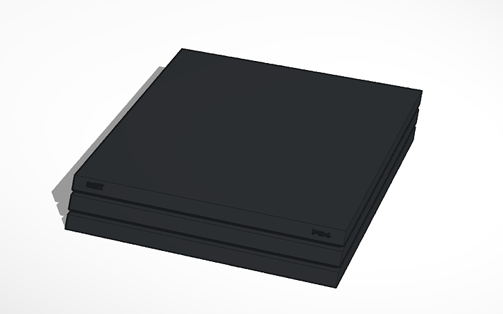 3D design PS4 PRO - Tinkercad