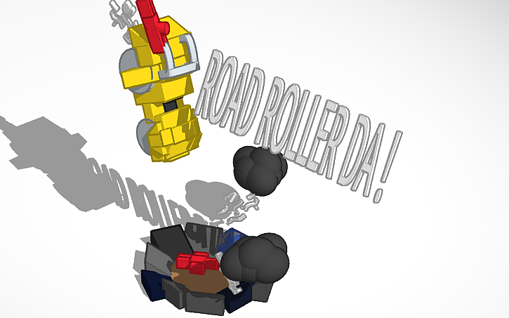3d Design Road Roller Tinkercad