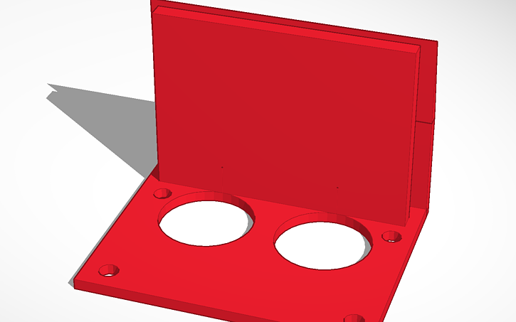 3D design Ultrasonic Sensor Mount - Tinkercad