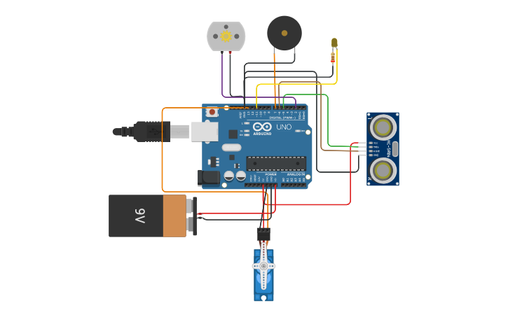 Circuit design Hand sanitizer | Tinkercad
