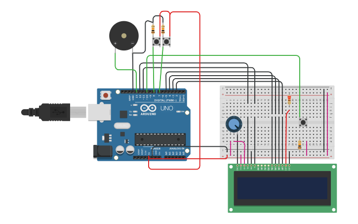Circuit design 電車内の案内板 - Tinkercad