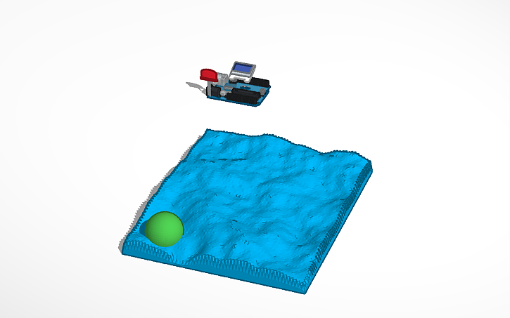 3D design Water Level Monitoring with Alarm - Tinkercad