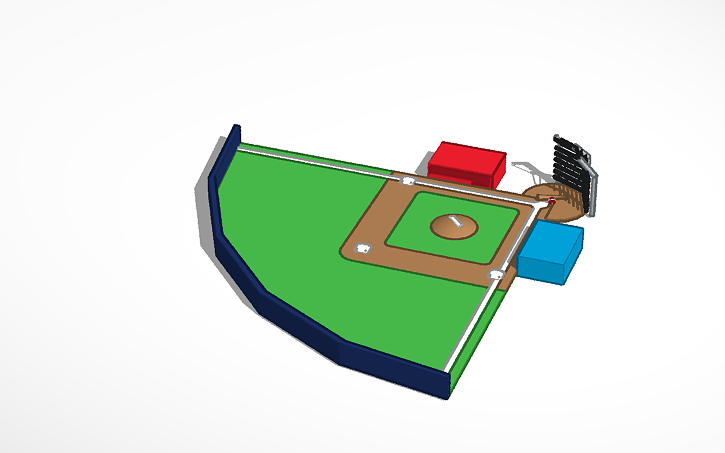 3D design Baseball Diamond | Tinkercad