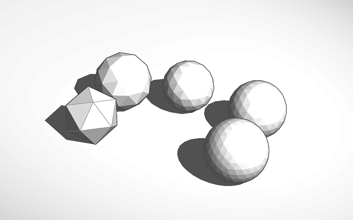 3d Design Primitive Geodesic Spheres Tinkercad