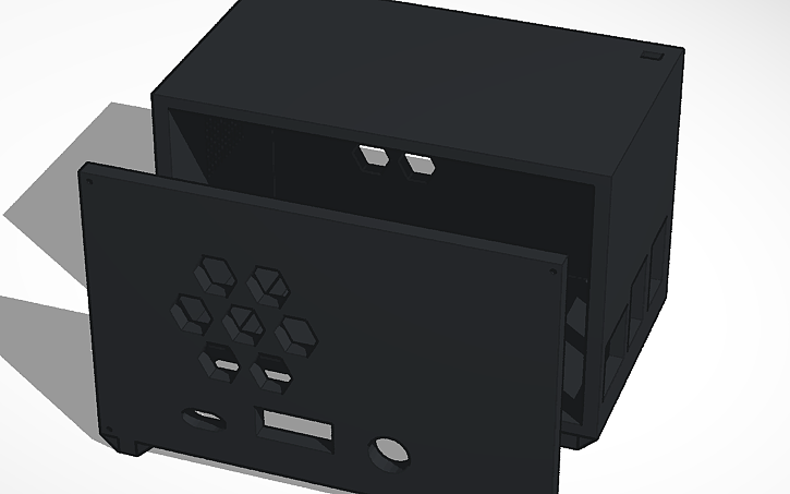 3D design PC case design(Raspberry pi 4) - Tinkercad
