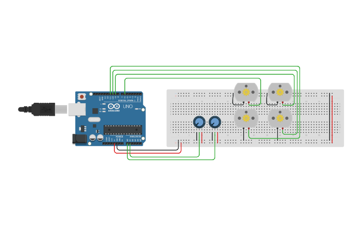 Circuit design dron extra | Tinkercad