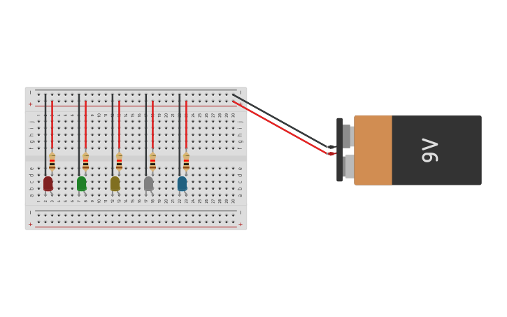 Circuit design Basic LED no.31 m.3/1 | Tinkercad