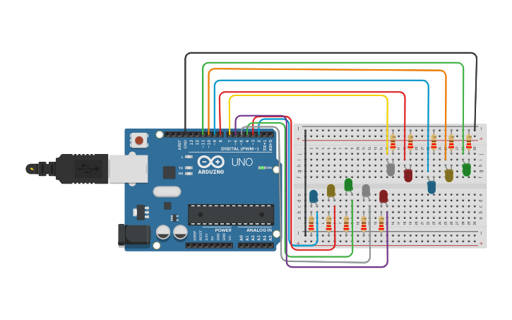 Circuit design Trabajo arduino, Alison Fonseca 10ºA | Tinkercad