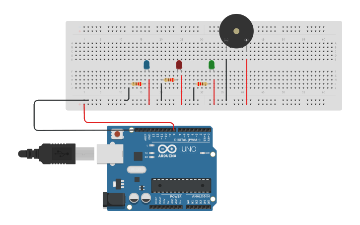 Circuit design Arduino Music and Light Show Project using Max 32 - Tinkercad