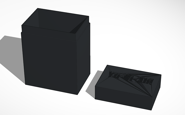 3D design deck box - Tinkercad