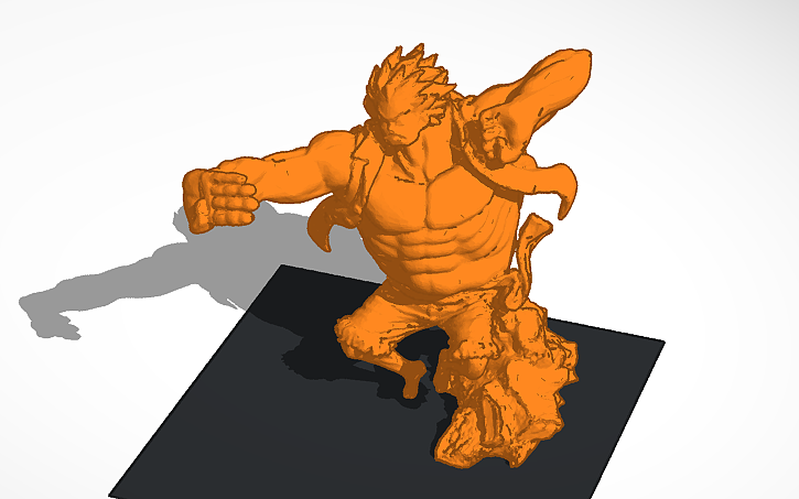 3D design Luffy Gear 4 - Tinkercad