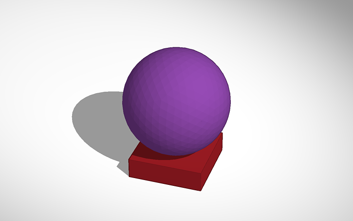 3D design Golf Ball Trophy - Tinkercad