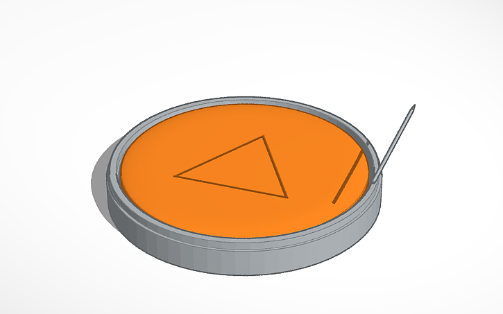 3D design Triangle Dalgona Candy - Tinkercad