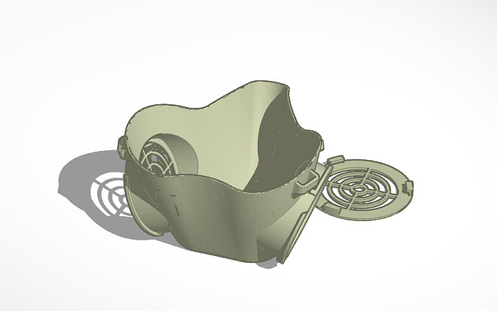 3D design Face Mask - Tinkercad