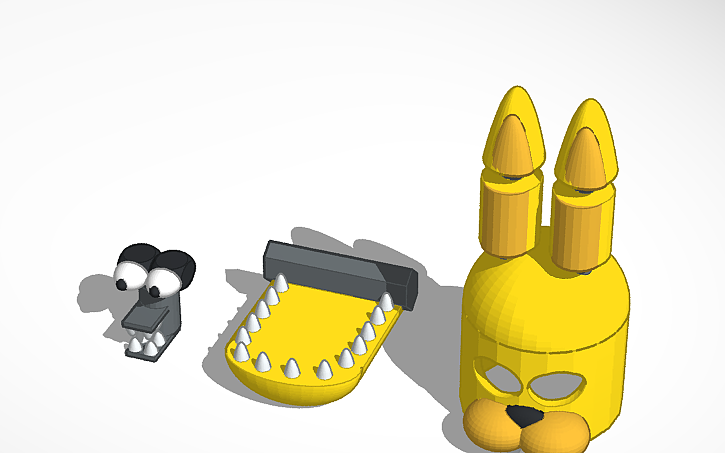 3D design Spring Bonnie Head - Tinkercad