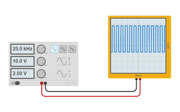 Circuit design DSO Square Wave Form | Tinkercad