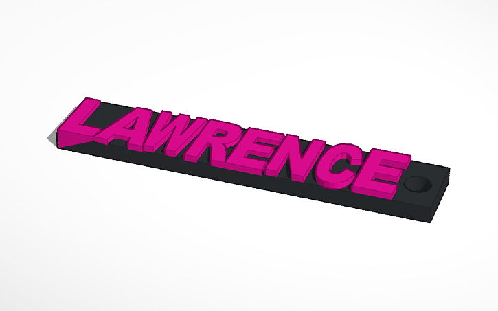 3D design LAWRENCE - Tinkercad