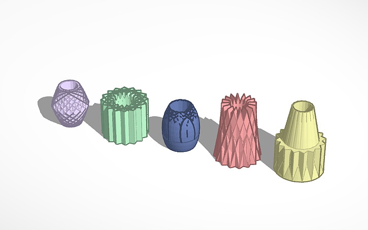 3D design flowerpot/vase designs | Tinkercad