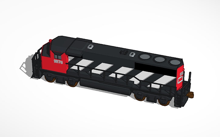 3D design Copy of CN GP40-2LW 9576 - Tinkercad