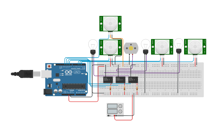 Circuit design TRABAJO DE FFE | Tinkercad