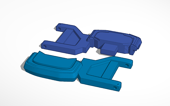 3D design titans belt buckle - Tinkercad