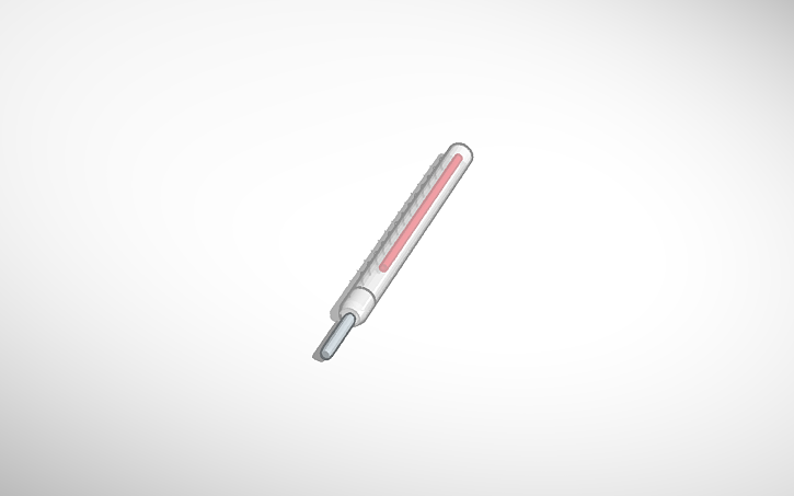 3d Design Thermometer Tinkercad