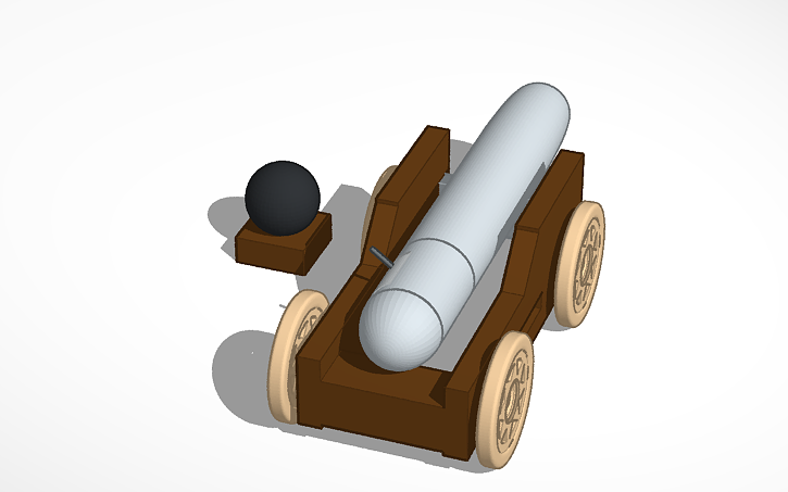 3D design cannon | Tinkercad