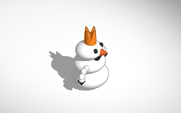 3d Design Snowman Tinkercad