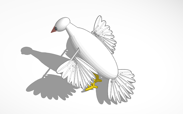 3D design Dove - Tinkercad