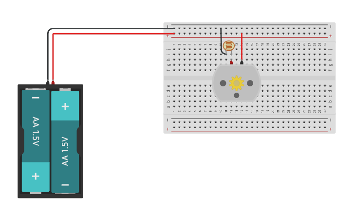Circuit design Circuito con LDR | Tinkercad