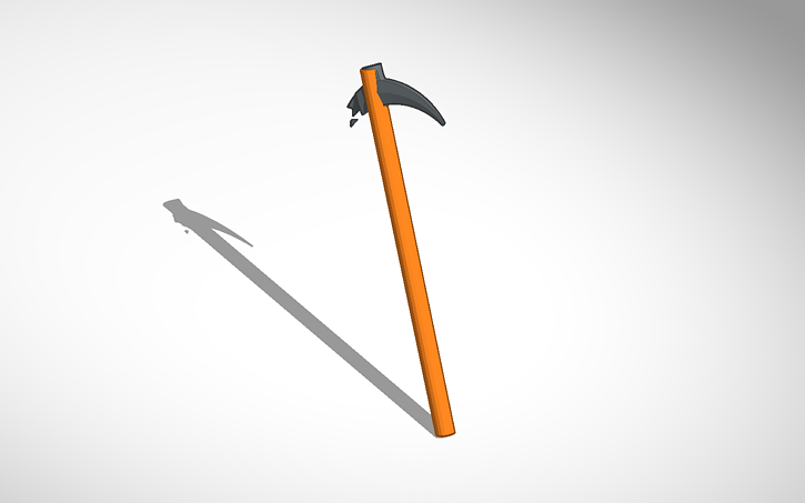 3D design broken ax - Tinkercad