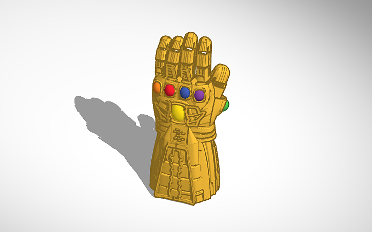 3D design Infinity Gauntlet - Tinkercad