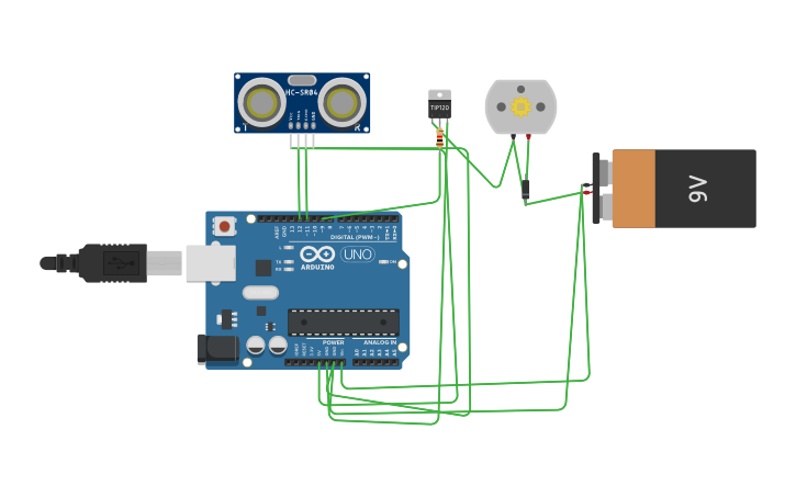 Circuit design Arduino Water Tap | Tinkercad