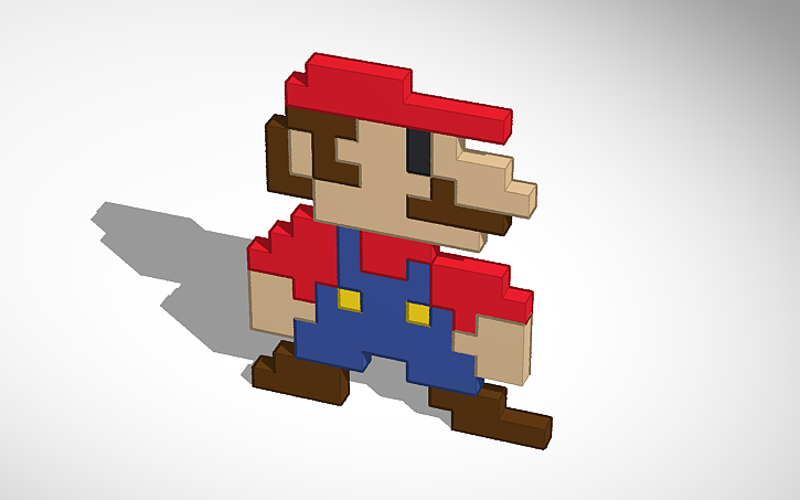 3D design Mario Bros - Tinkercad