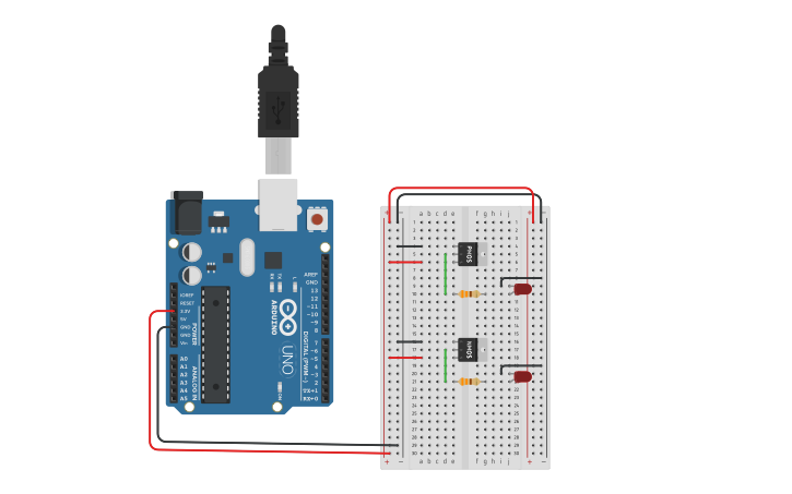 Circuit design Lesson 56: pMOS and nMOS Transistor - Tinkercad