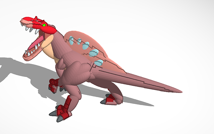 3D design Spinosaurus - Tinkercad