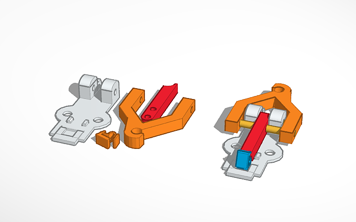 3D design Toggle Latch Side Hook - Tinkercad