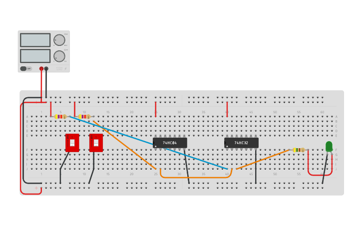 Circuit design LAB1_D4 | Tinkercad