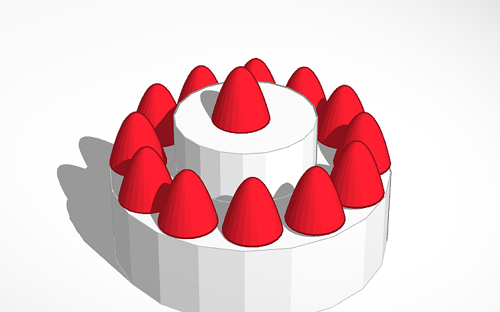 3D design cake - Tinkercad