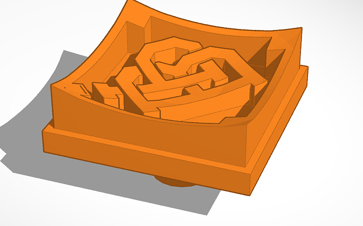 3D design Bullpen Stamp head - Tinkercad