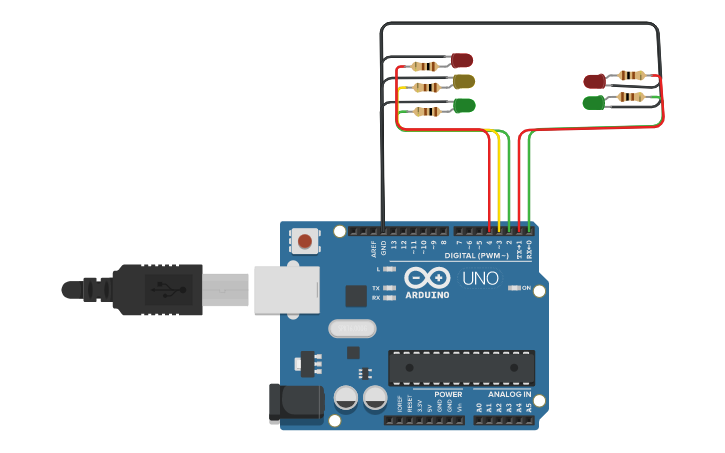 Circuit Design Lampu Lalu Lintas Dengan Arduino Uno Tinkercad Eroppa